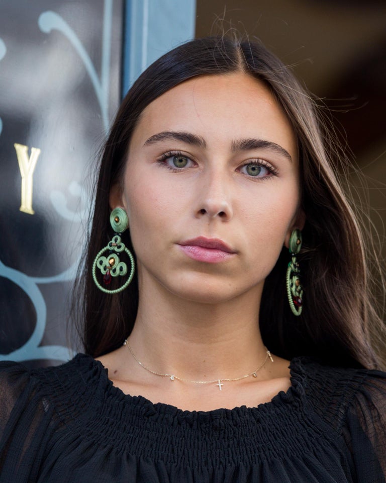 Musula La Patisserie Macarons Pistache Earrings For Sale at 1stDibs