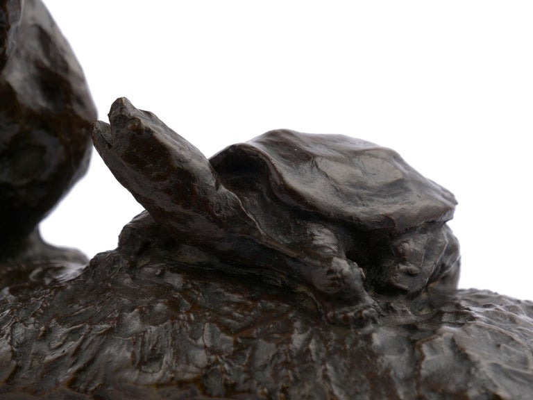 “Mutual Surprise” '1907' American Western Bronze Sculpture by Edwin W ...