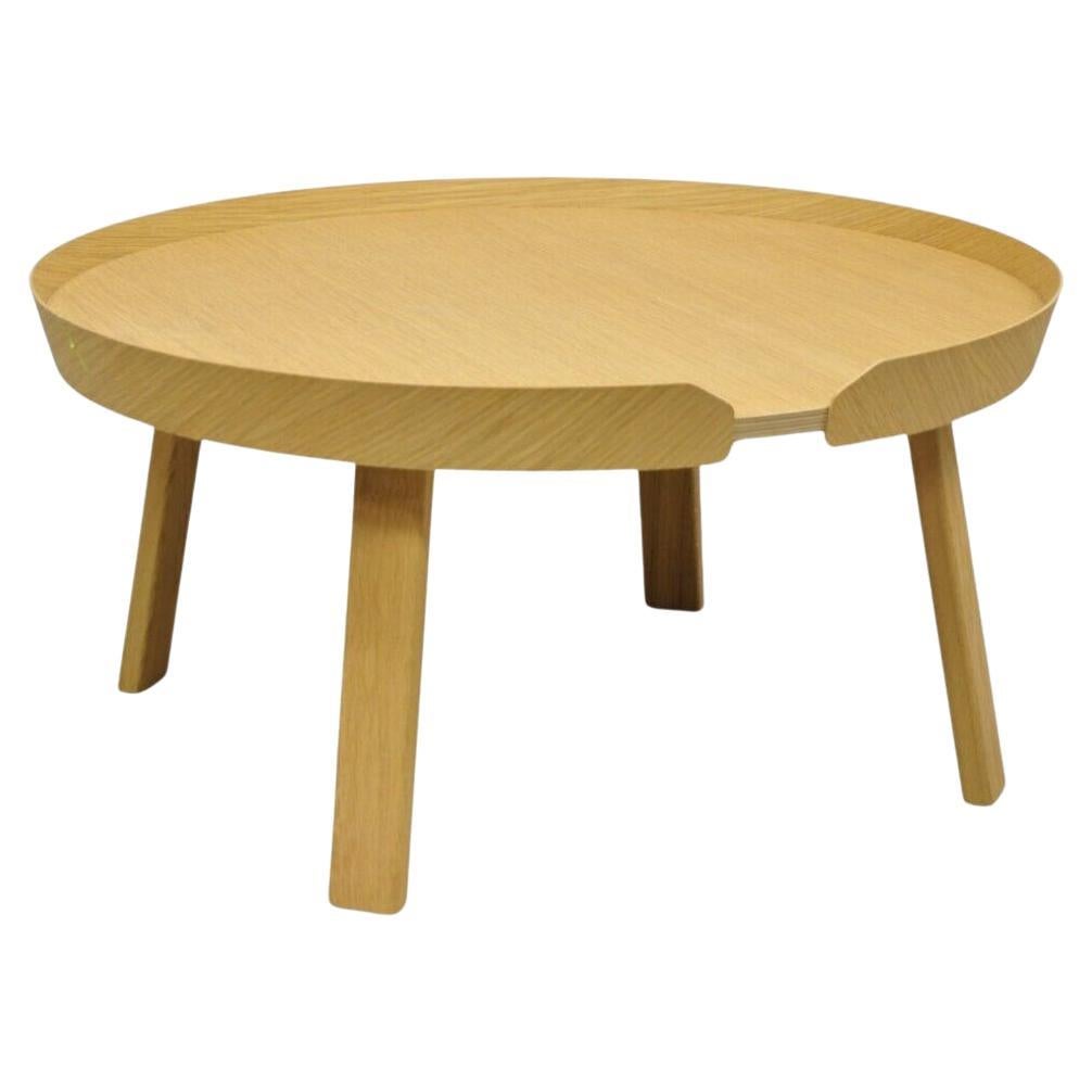 Muuto "Around" Scandinavian Modern Round Ash Lacquered Veneer Small ...