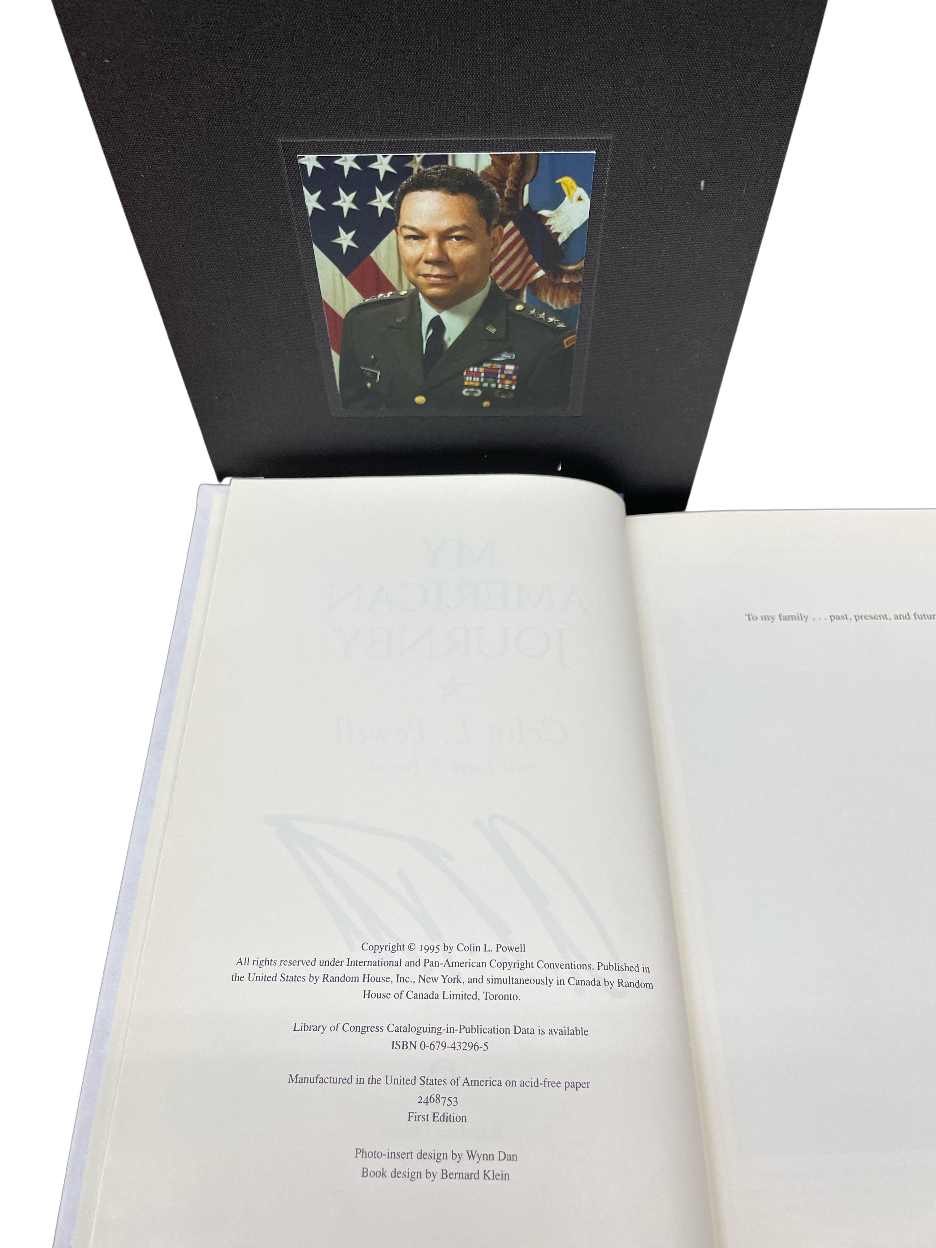 My American Journey, Signed by Colin Powell, First Edition, 1995 For ...