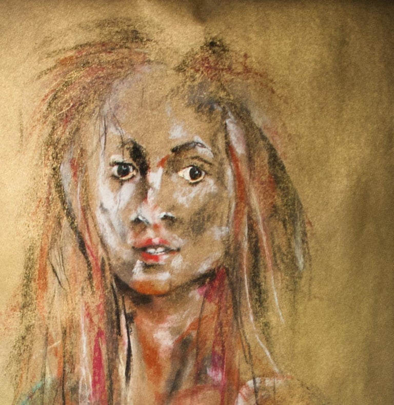 My eyes on you -Mixed Media Painting by Steven Colucci For Sale at 1stDibs