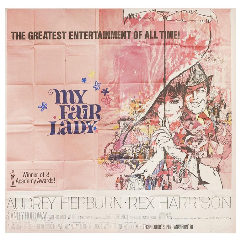 My Fair Lady R1969 U.S. Six Sheet Film Poster For Sale at 1stDibs