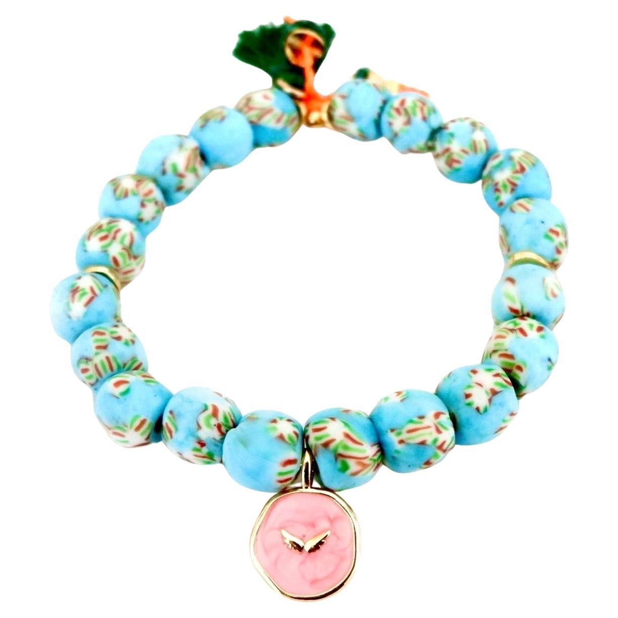 Faceted Jasper Beads and Tahitian Pearl Men's Bracelet For Sale at 1stDibs