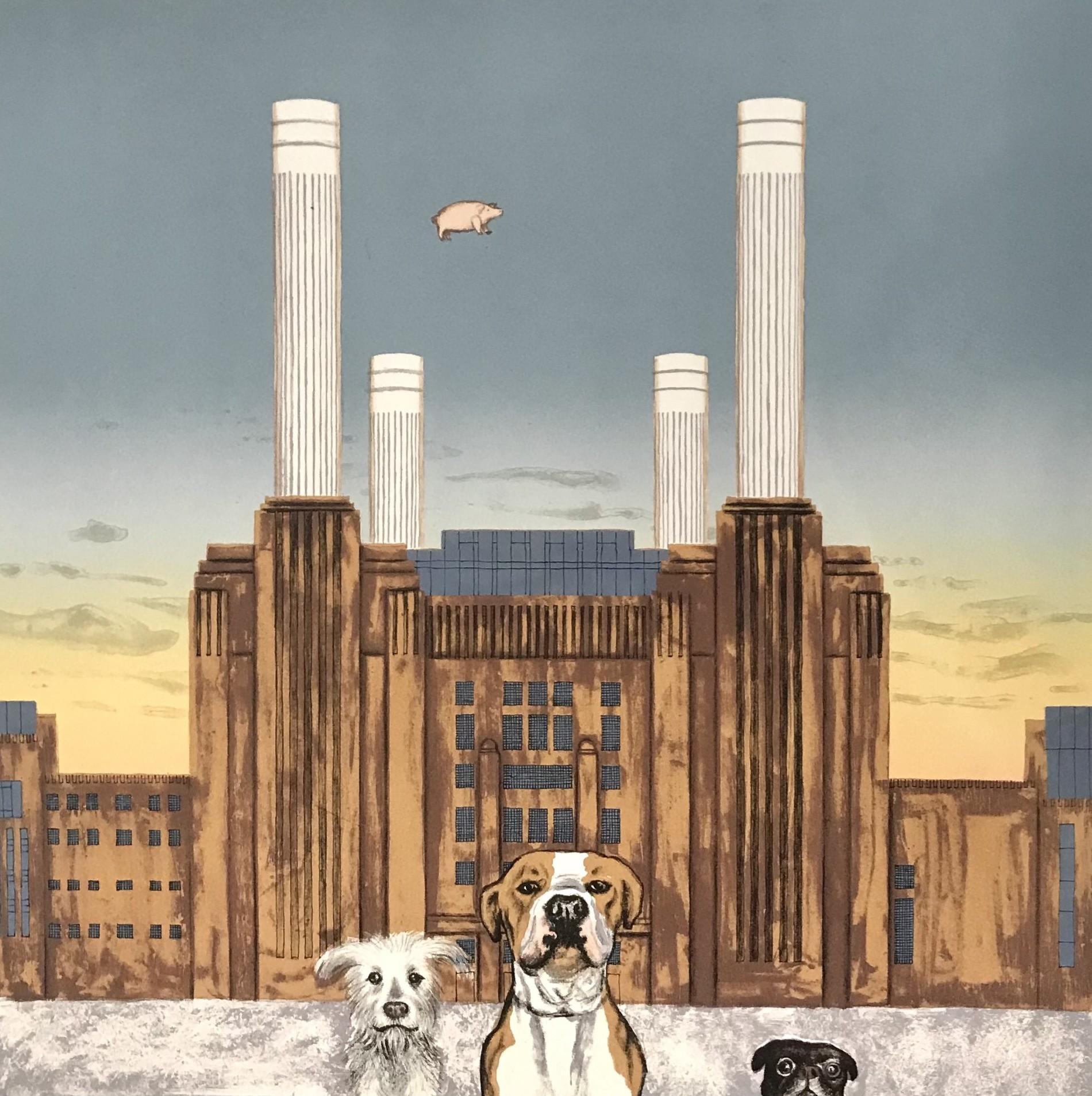 Mychael Barratt - Wes Anderson's Dog - Battersea Power Station, London ...