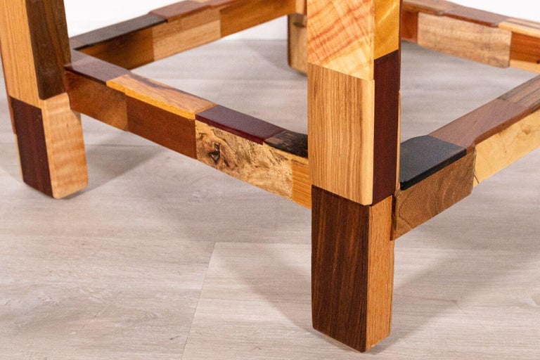 Myriad of Assorted Wood Custom Studio High Back Chair Signed by Artist ...