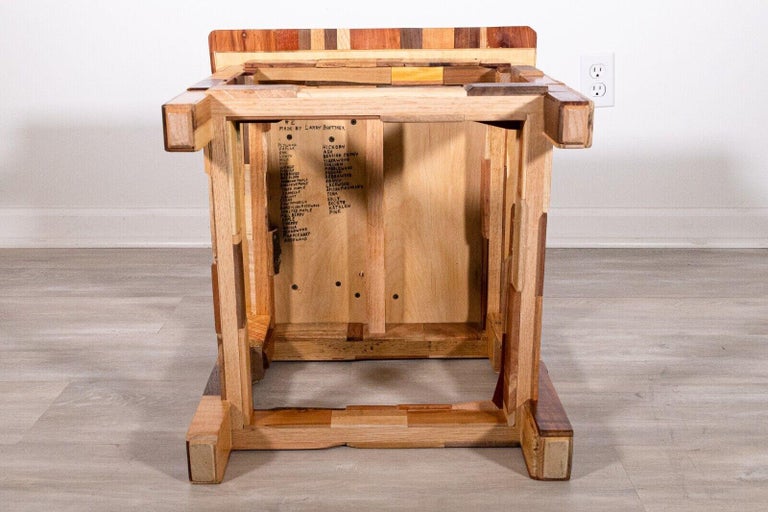 Myriad of Assorted Wood Custom Studio High Back Chair Signed by Artist ...