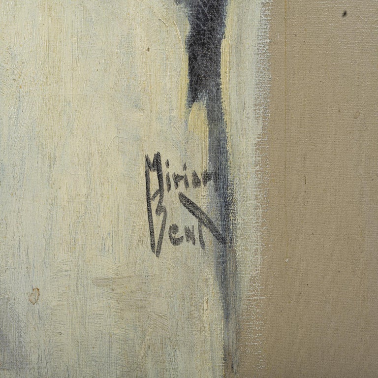 Myriam Ben "Thought" Signed Miriam Ben 'Lower Right' For Sale at 1stDibs