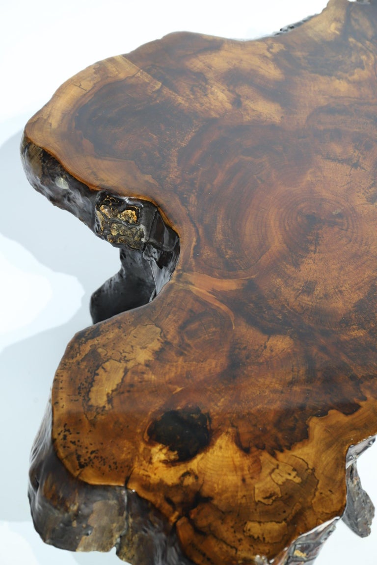 Myrtlewood Live Edge Cocktail Table For Sale at 1stDibs