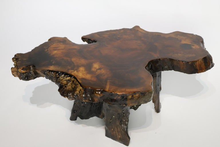 Myrtlewood Live Edge Cocktail Table For Sale at 1stDibs