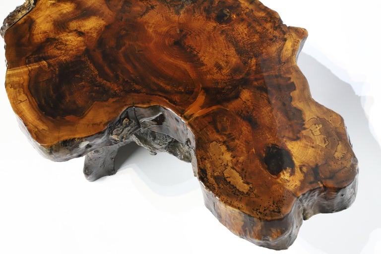 Myrtlewood Live Edge Cocktail Table For Sale at 1stDibs