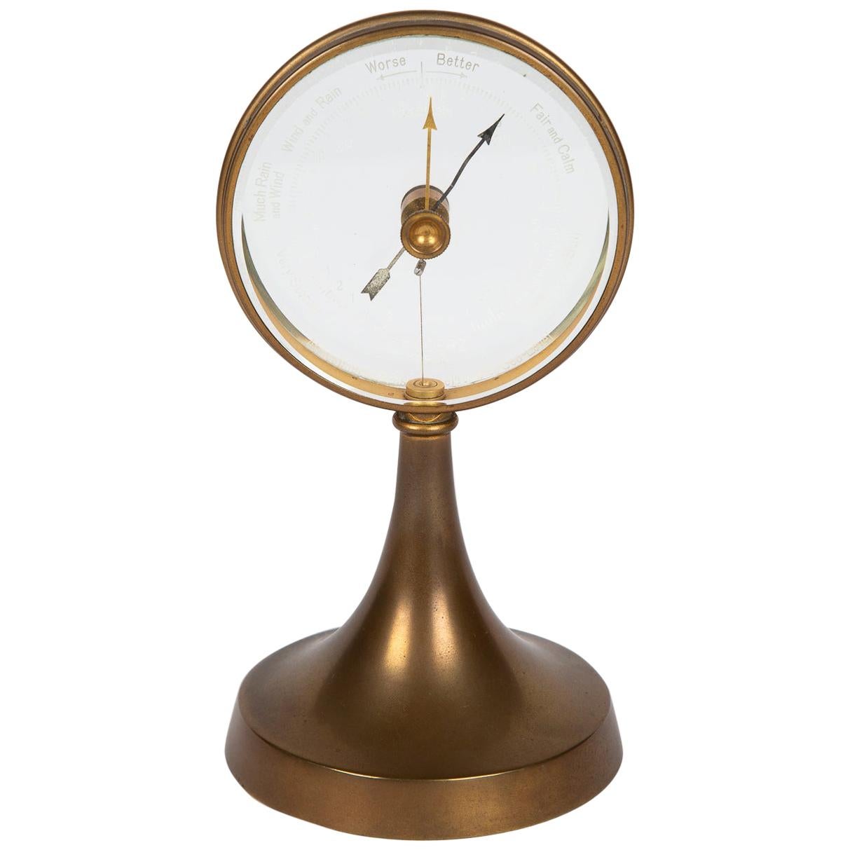 Oak Barograph by C P Goerz For Sale at 1stDibs