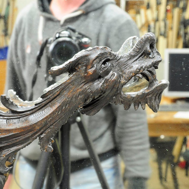 Mystical Dragon Mirror, Testolini Venezia, circa 1890 at 1stDibs