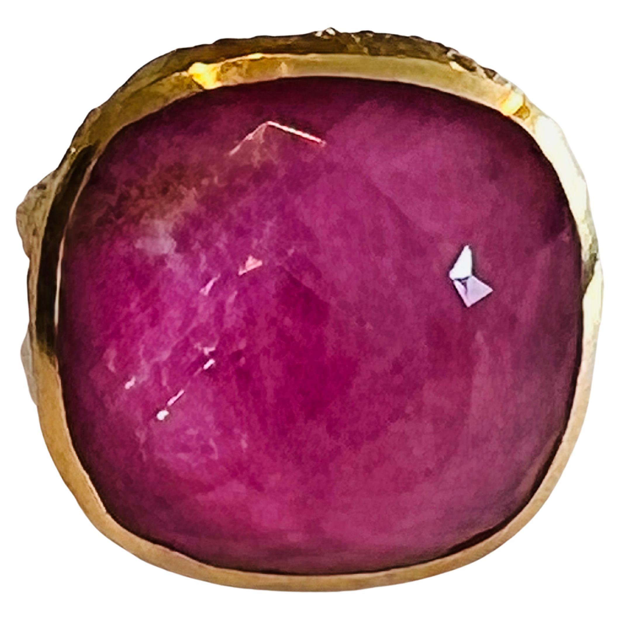 Balinese Ruby Gold Ring For Sale at 1stDibs | bali gold rings, balinese ...