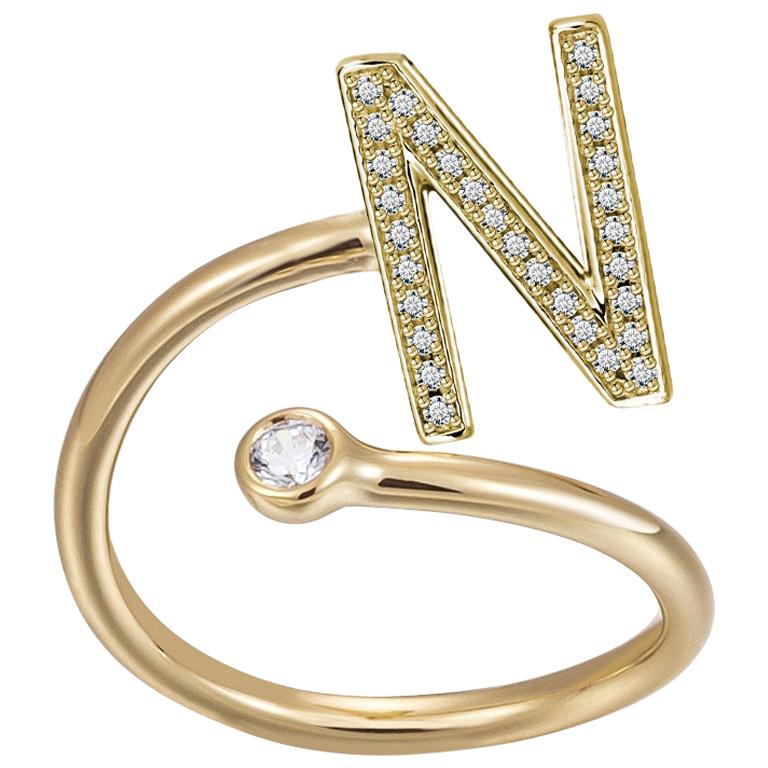 Initial L Ring - 57 For Sale on 1stDibs