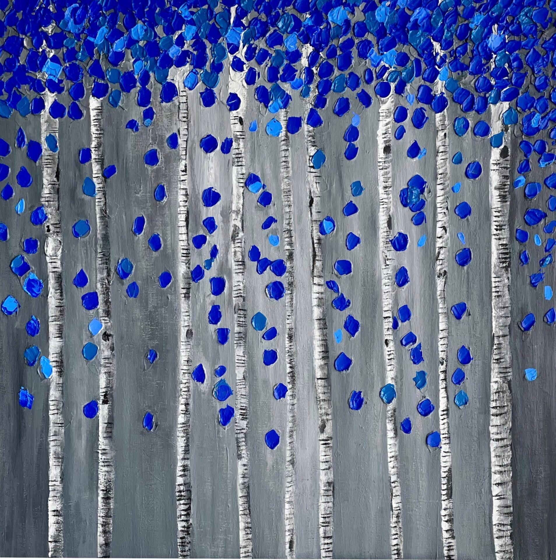 Nada Al Barazi - Blue Texture For Sale at 1stDibs | de nada ded