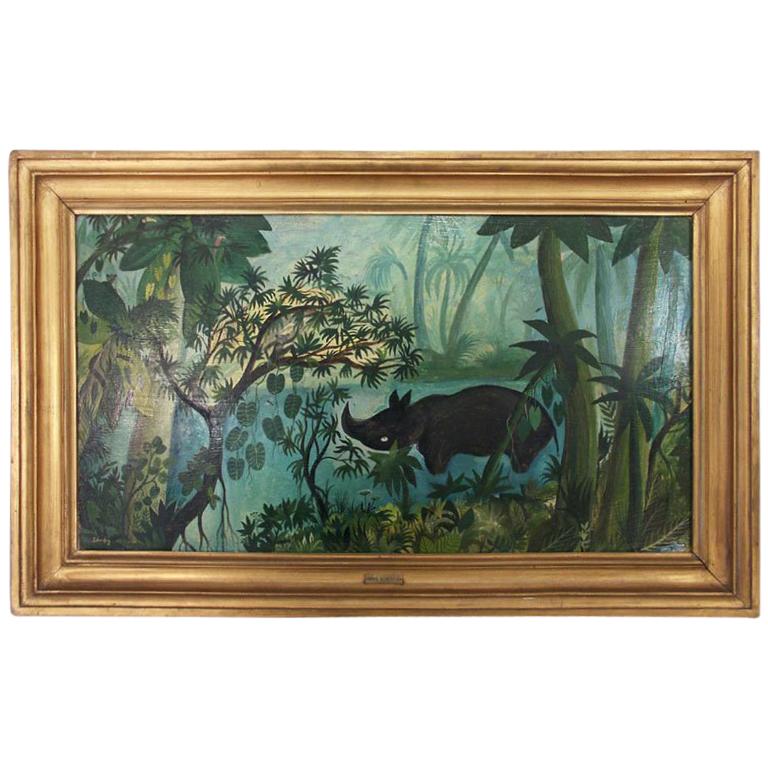 "Naeshorn" A Tempera on Board painting by Hans Scherfig 1940's For Sale ...