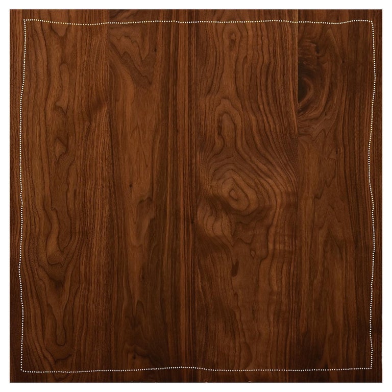 Nail Inlay Wall Piece No. 5 walnut, nails For Sale at 1stDibs