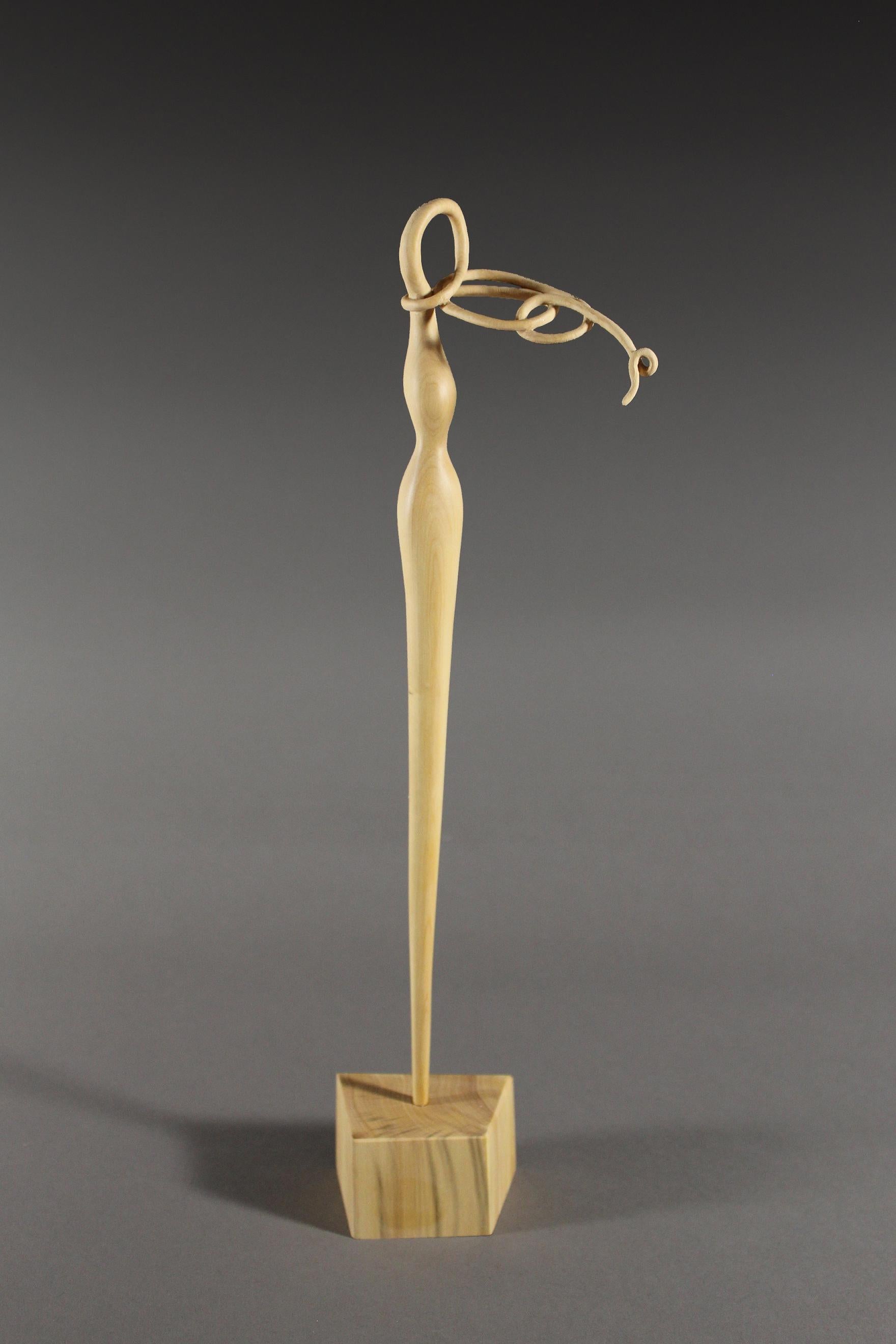 Nairi Safaryan - Violinist II, Sculpture, Boxwood, Original, One of a ...