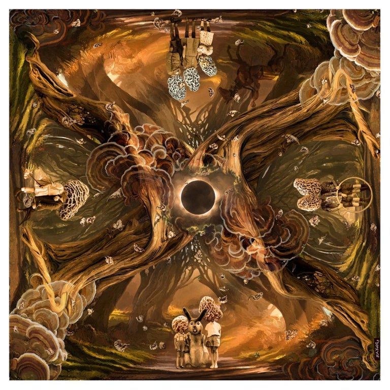 Nakol Art by Natalia Kolpakova, The Secret Witnesses, 100% Silk Scarf ...