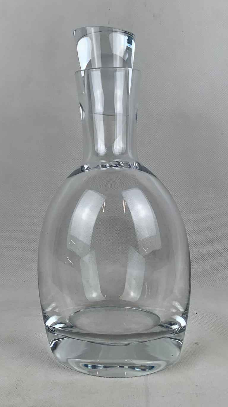 Nambé's Clear Crystal Assymetrical Decanter at 1stDibs