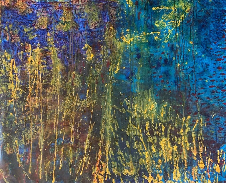 Nan Van Ryzin - 'Outdoor' Large Contemporary Abstract Mixed Media 60x48 ...