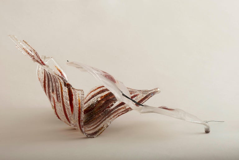 Nancy Cohen - Nancy Cohen "Capture" - Abstract Sculpture of Glass and ...