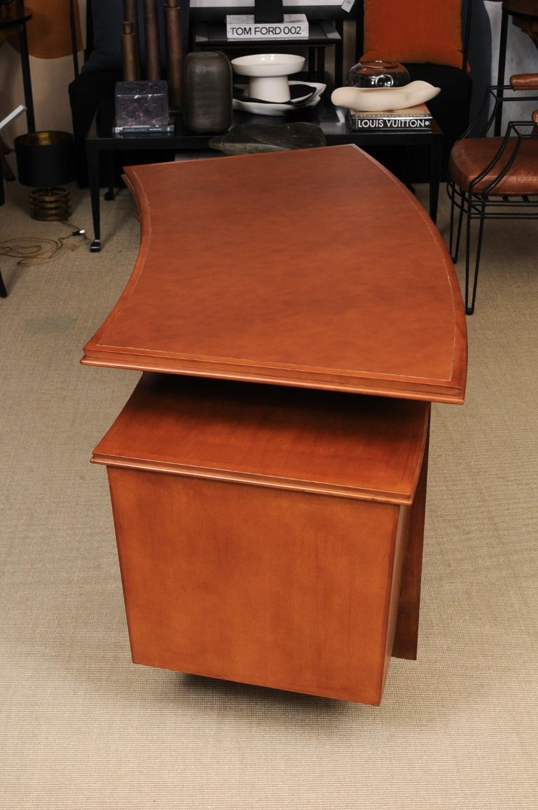 Nancy Corzine Curved Framed Desk For Sale at 1stDibs