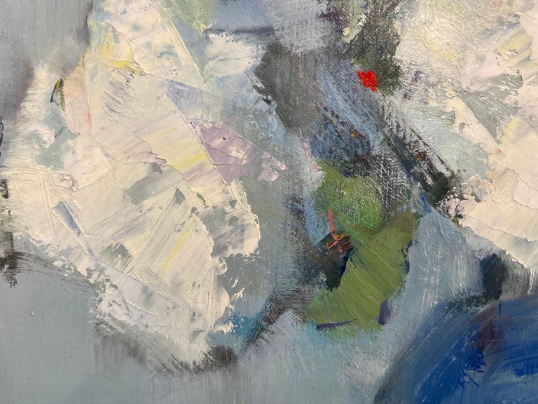 Nancy Franke - Balance by Nancy Franke, Framed Impressionist Floral Oil ...