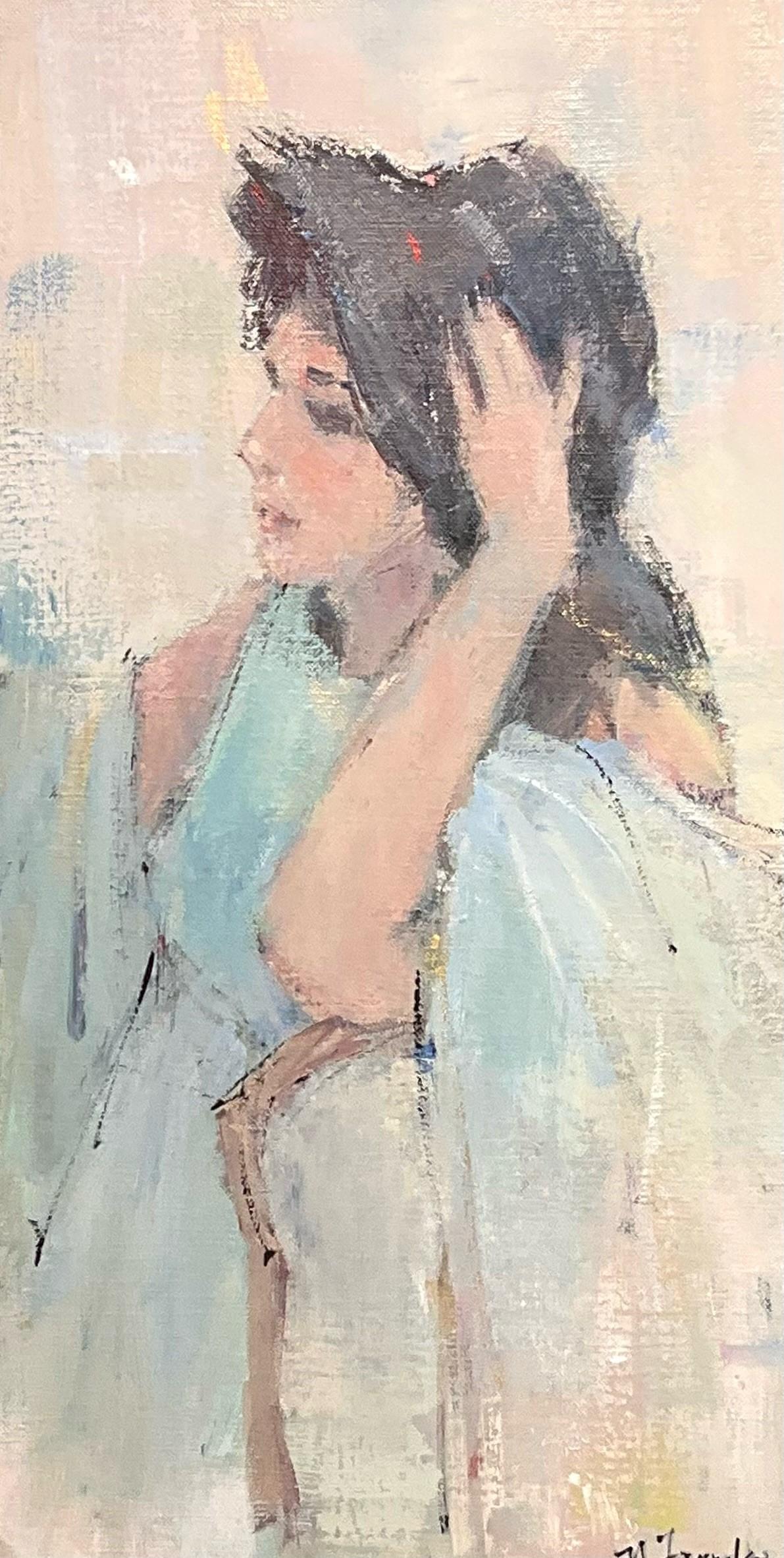 Nancy Franke - Warmth by Nancy Franke, Framed Vertical Impressionist ...