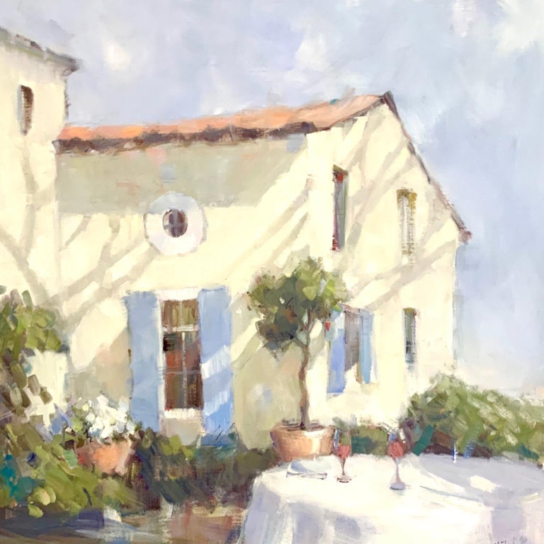 Nancy Franke - Soleil de Provence by Nancy Franke, Framed Oil on Canvas ...