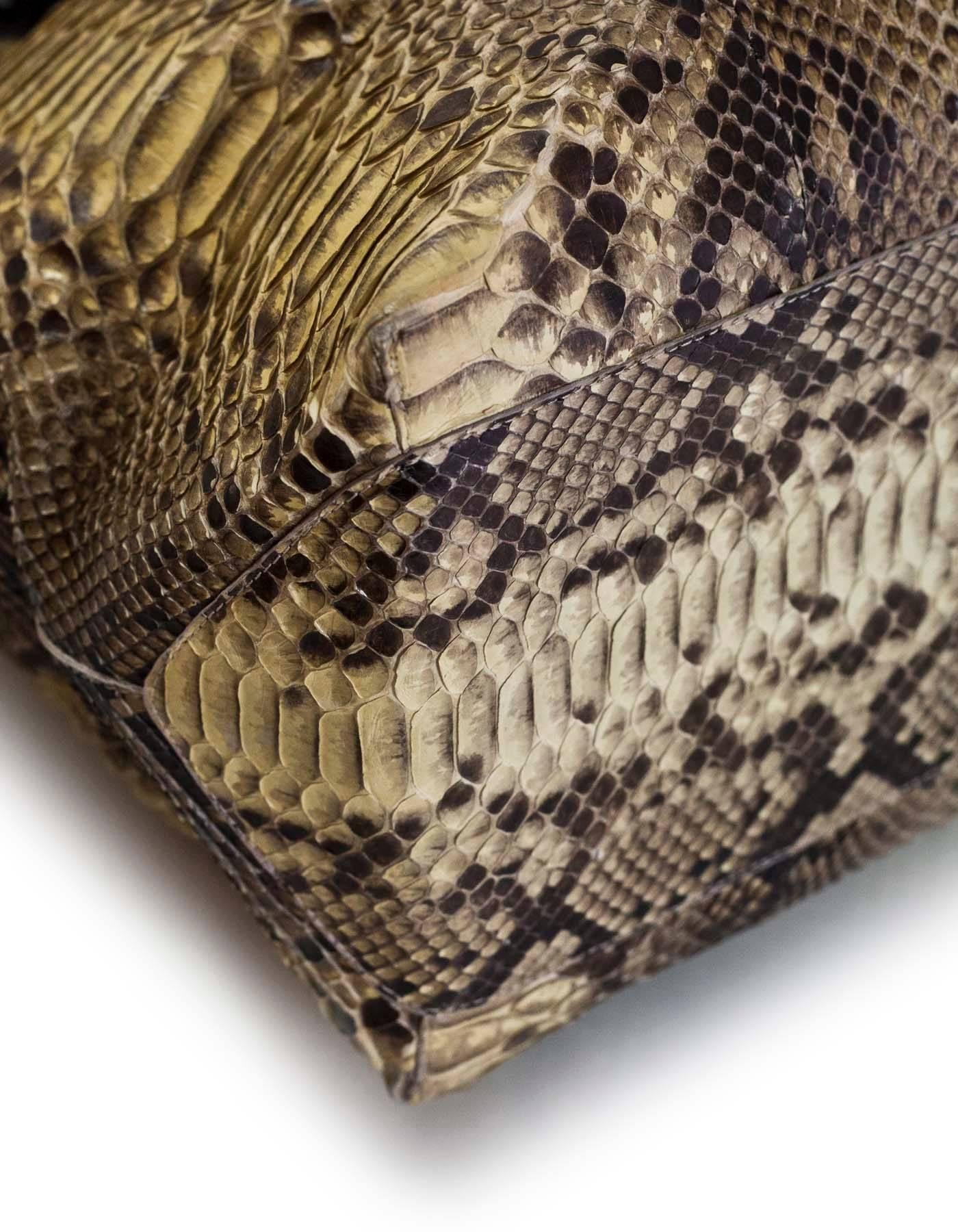 Nancy Gonzalez Python and Caiman Crocodile Erica Shopping Tote Bag at ...