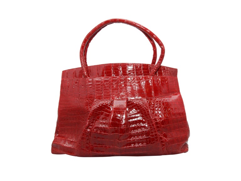 Nancy Gonzalez Red Crocodile Handbag at 1stDibs
