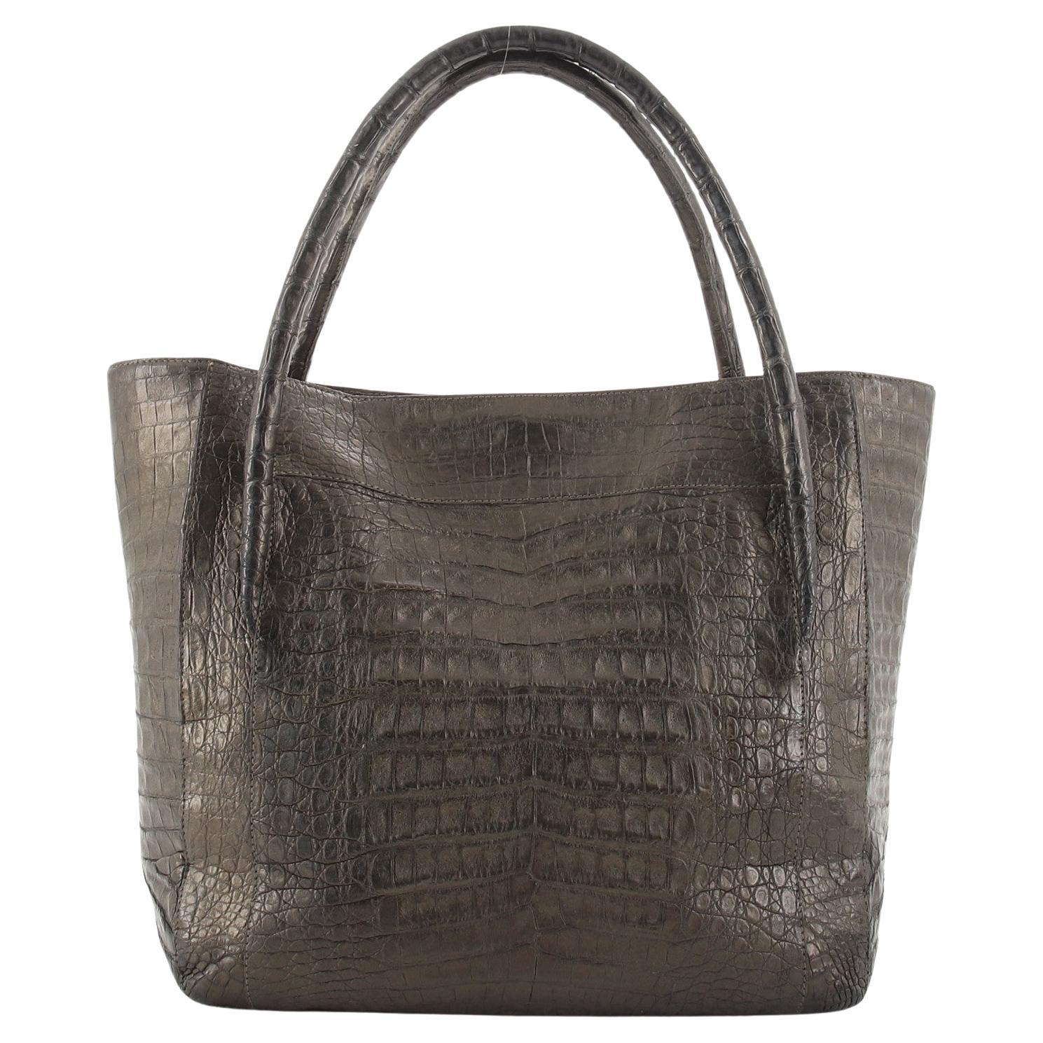 Nancy Gonzalez Women's Resort 2020 Crocodile Knot Lady Bag For Sale at ...