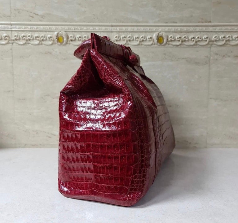 Nancy Gonzalez Women's Resort 2020 Crocodile Knot Lady Bag For Sale at ...