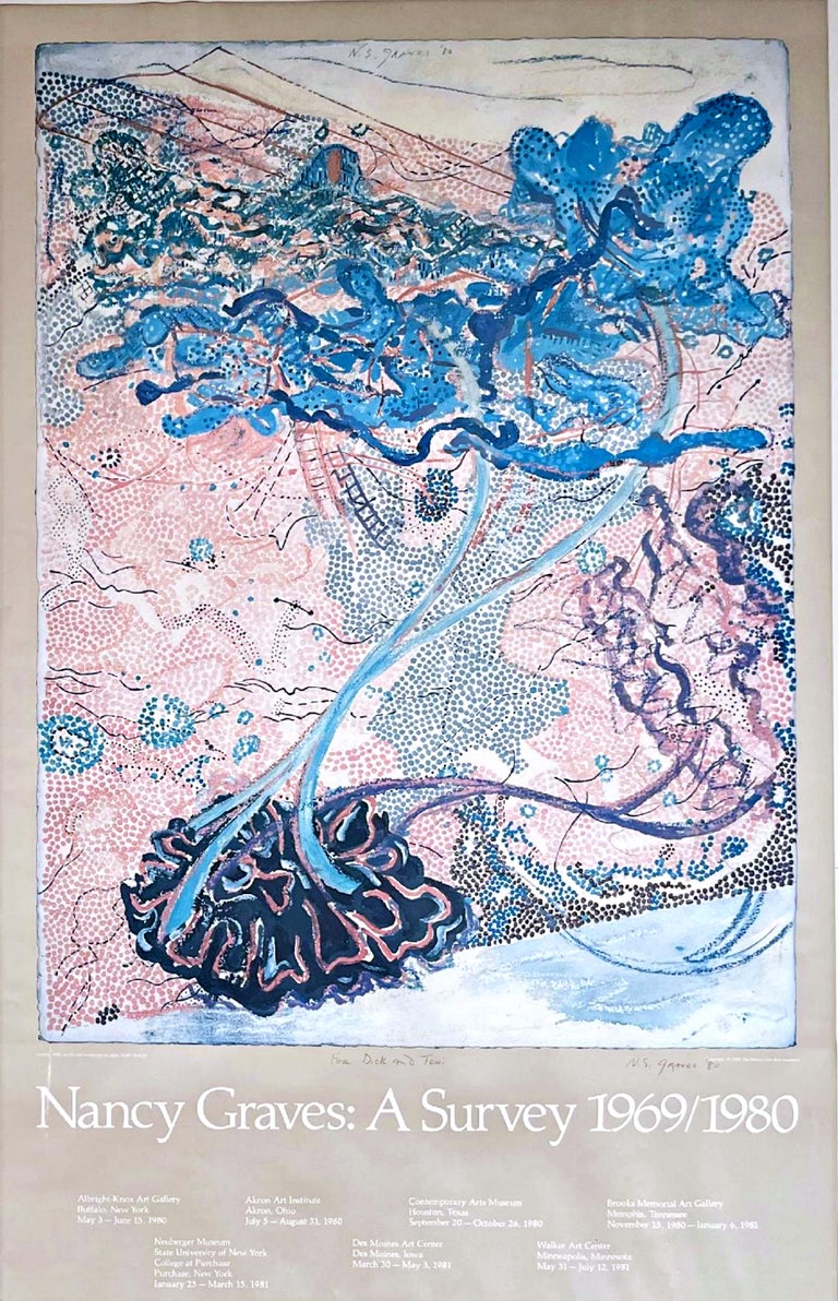 Nancy Graves - Exhibition Poster (Hand signed and inscribed to the ...
