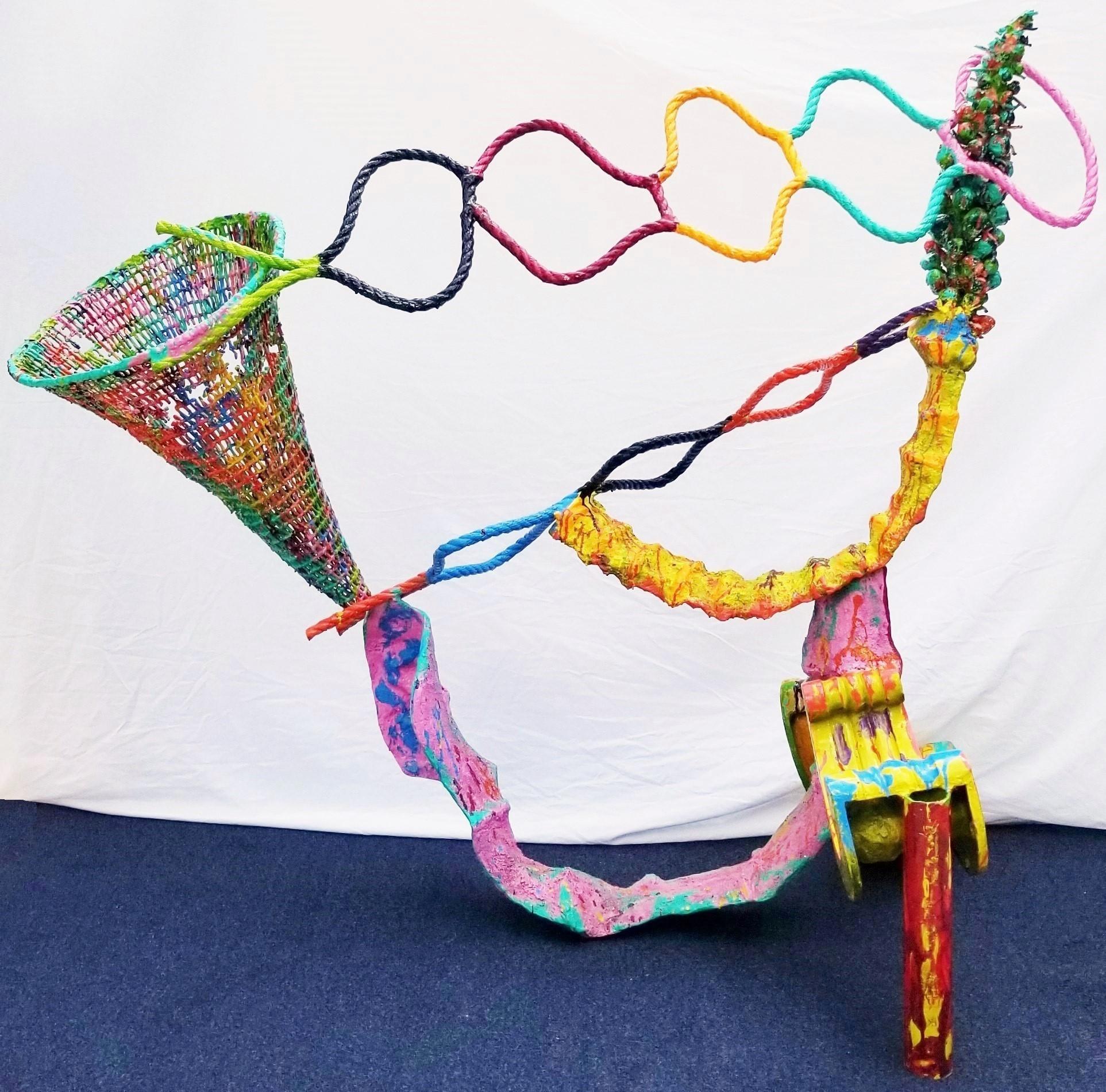 Nancy Graves - Rope Trap /// Abstract Expressionist Female Nancy Graves Huge Metal Sculpture NY ...