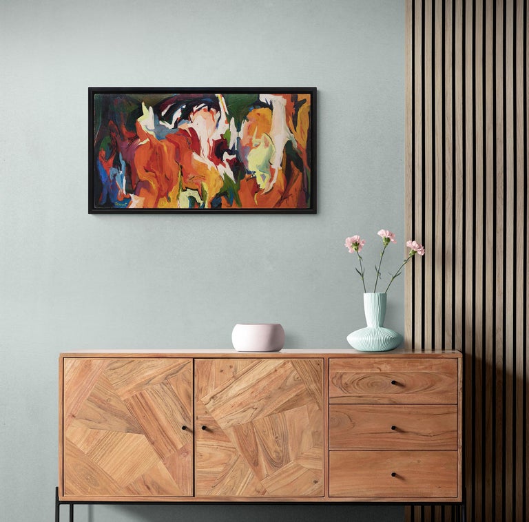 Nancy Harris Ocrant - 1950s Mid Century Modern Abstract Framed ...