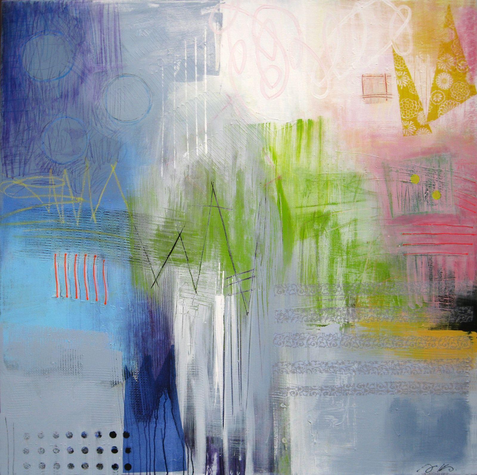Nancy Kramp - Nu-Life, Painting, Acrylic on Canvas For Sale at 1stdibs