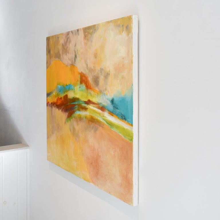 Nancy Rutter - Gold March (Large Colorful Abstract Painting on Canvas ...