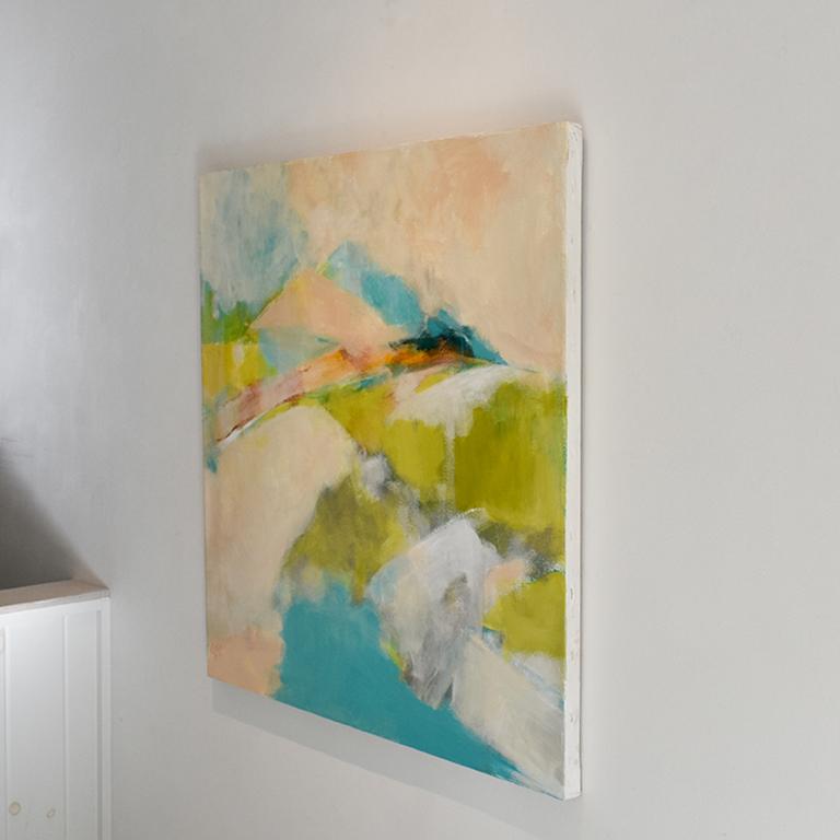 Nancy Rutter - Overlook Hill (Large Colorful Abstract Landscape in ...