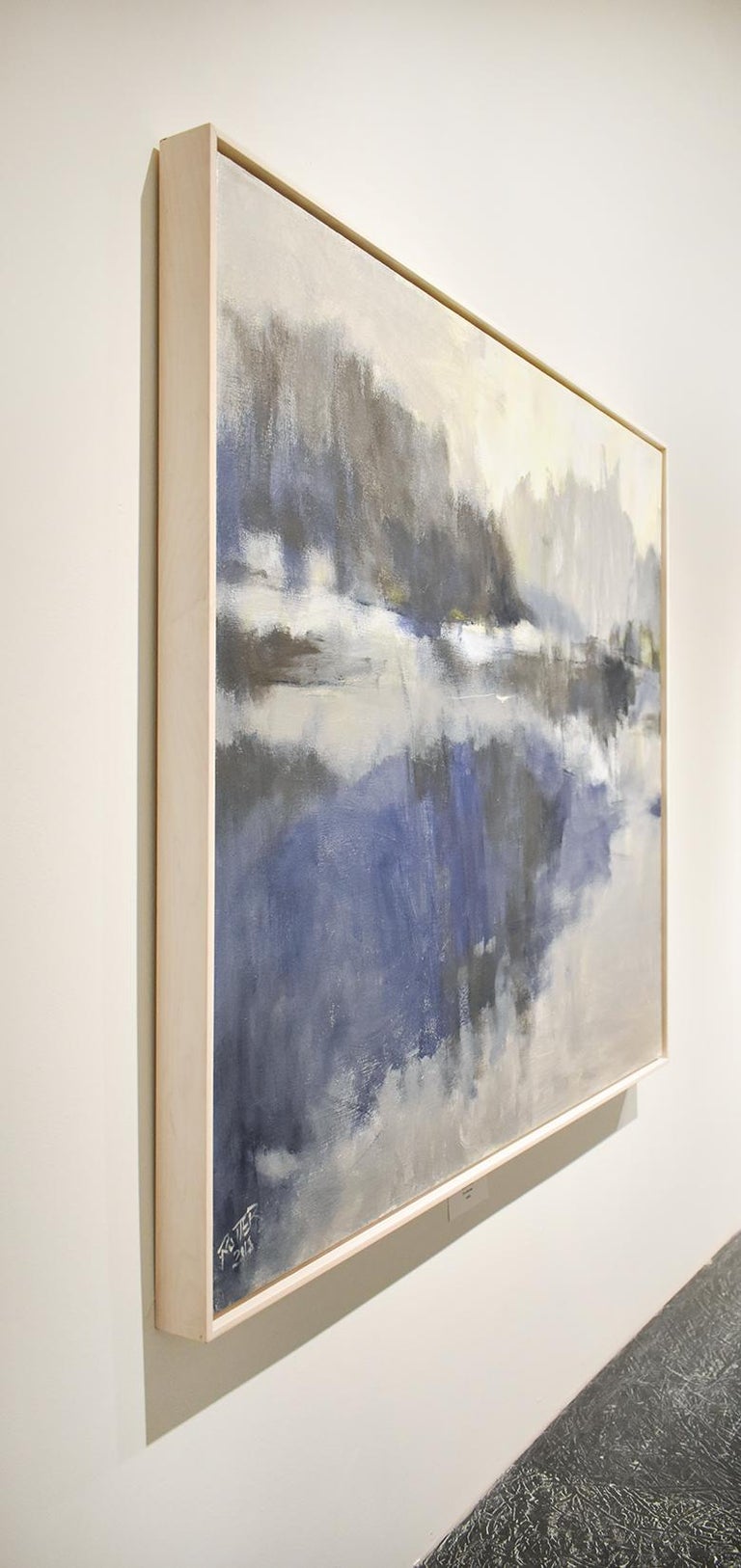 Nancy Rutter - Silver Marsh (Contemporary Abstracted Landscape Painting ...