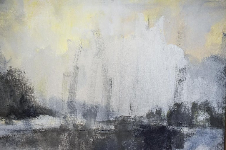 Nancy Rutter - Silver Marsh (Contemporary Abstracted Landscape Painting ...