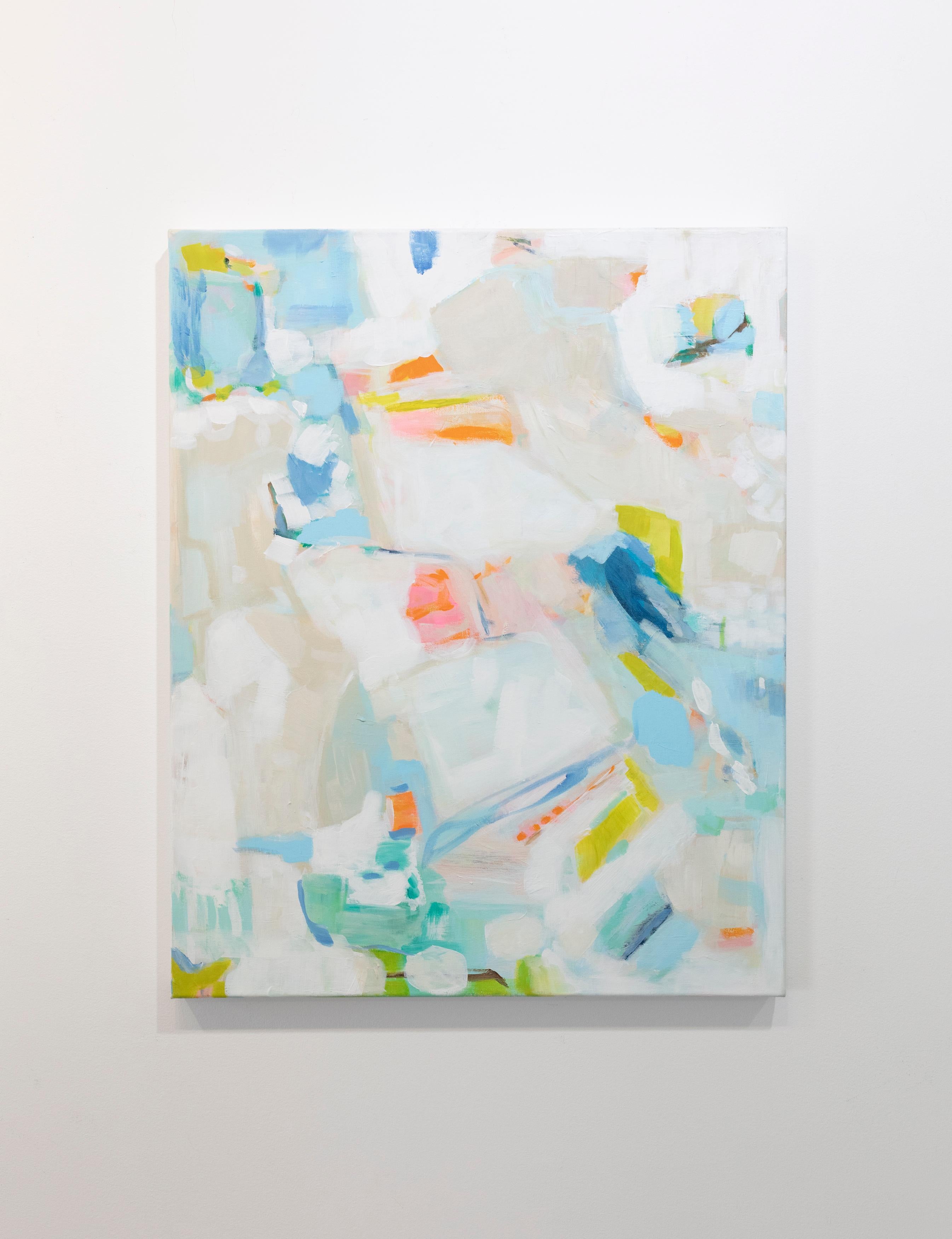 Nancy Sharpe - "Beach Picnic" Abstract Painting For Sale at 1stDibs