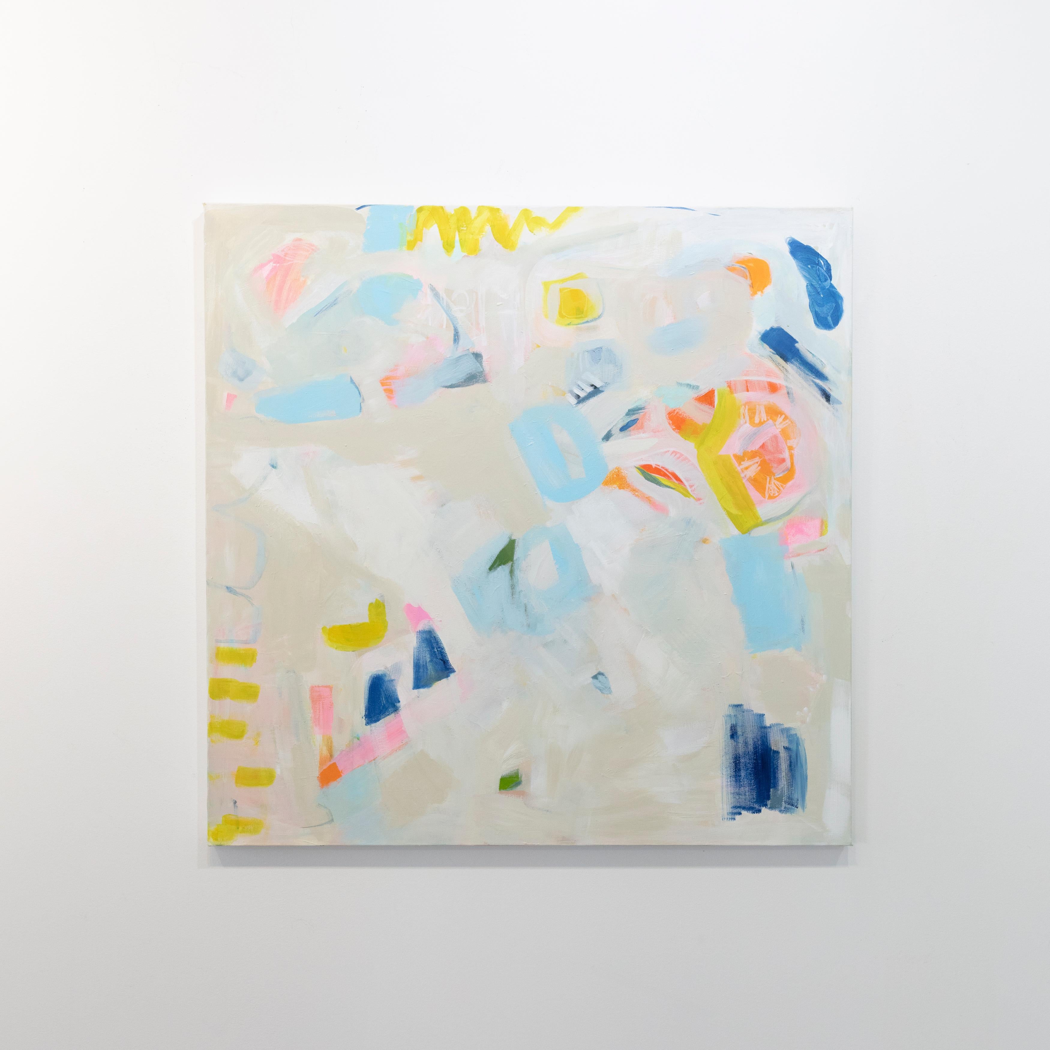 Nancy Sharpe - "Hello Sunshine" Abstract Painting For Sale at 1stDibs