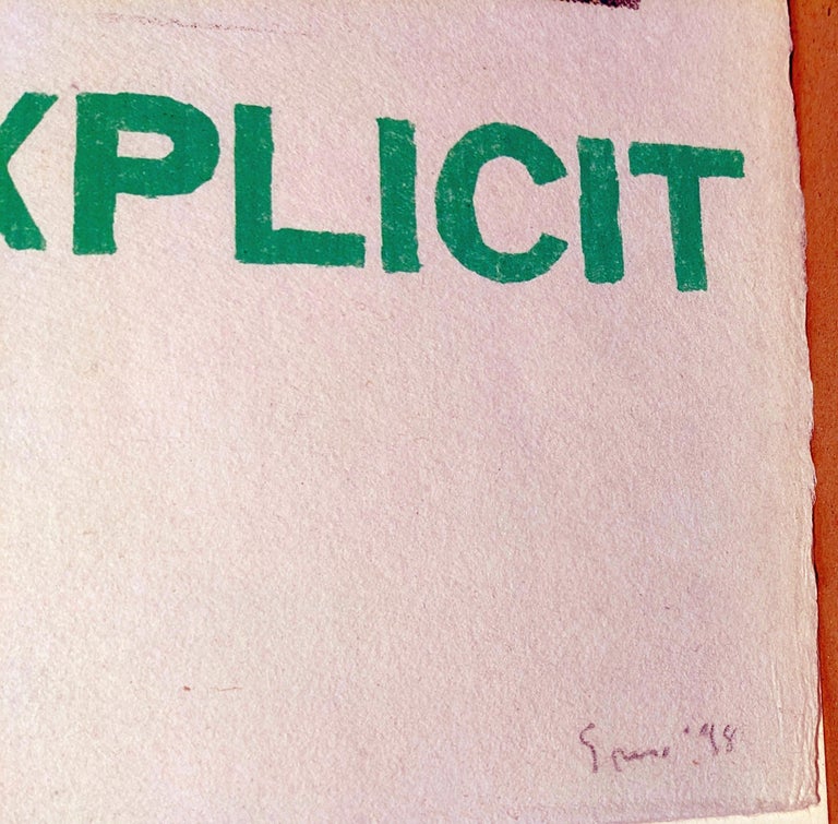 Nancy Spero - Explicit Explanation For Sale at 1stDibs