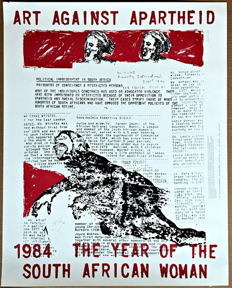 Nancy Spero - Art Against Apartheid For Sale at 1stDibs