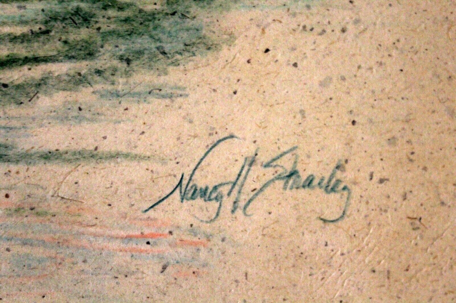 Nancy Strailey Flamingo Colored Pencil Drawing on Parchment Paper at ...