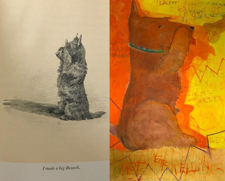 Nancy Van Meter - Bright earth colors contemporary dog/Scottie acrylic ...