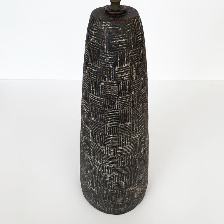 Nancy Wickham Textured Ceramic Table Lamp at 1stDibs