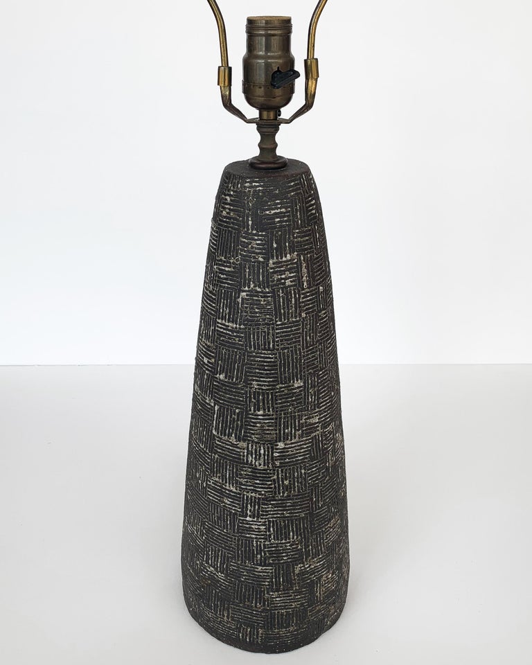 Nancy Wickham Textured Ceramic Table Lamp at 1stDibs